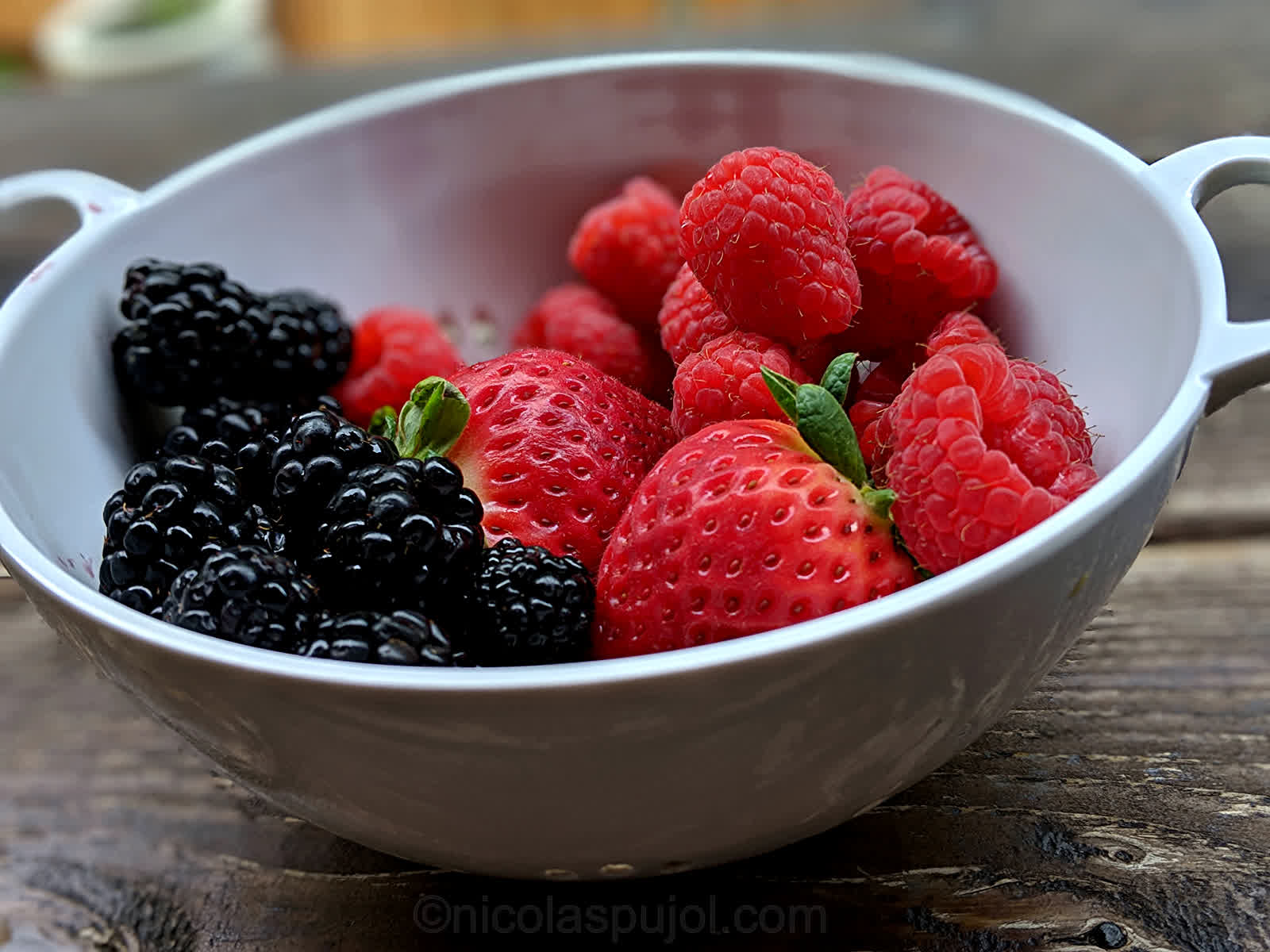Oatmeal and berries bowl in lemon juice - Oatmeal - nicolaspujol.com