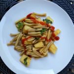 Spicy pineapple pasta with oil-free seasoning - Recipes - nicolaspujol.com